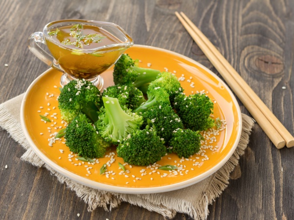 Marinated Broccoli Salad with Miso Dressing | Vegan Recipes
