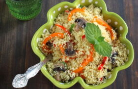 How to make delicious vegetable couscous, vegetarian meal or side dish.