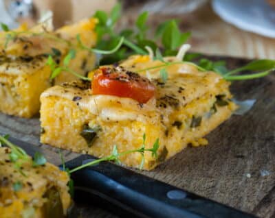 Cheesy Baked Polenta with Vegetables from Cookingnook.com