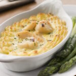 Coquille St Jacques is an easy gourmet scallop recipe.