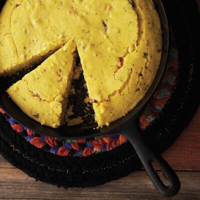 Cornbread with Roasted Red Peppers | Corn Bread Recipe