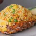 Easy pineapple rice recipe with vegetables.
